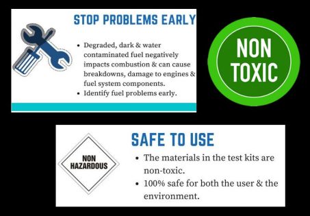 Diesel fuel test kit bacterial, bugs and algae